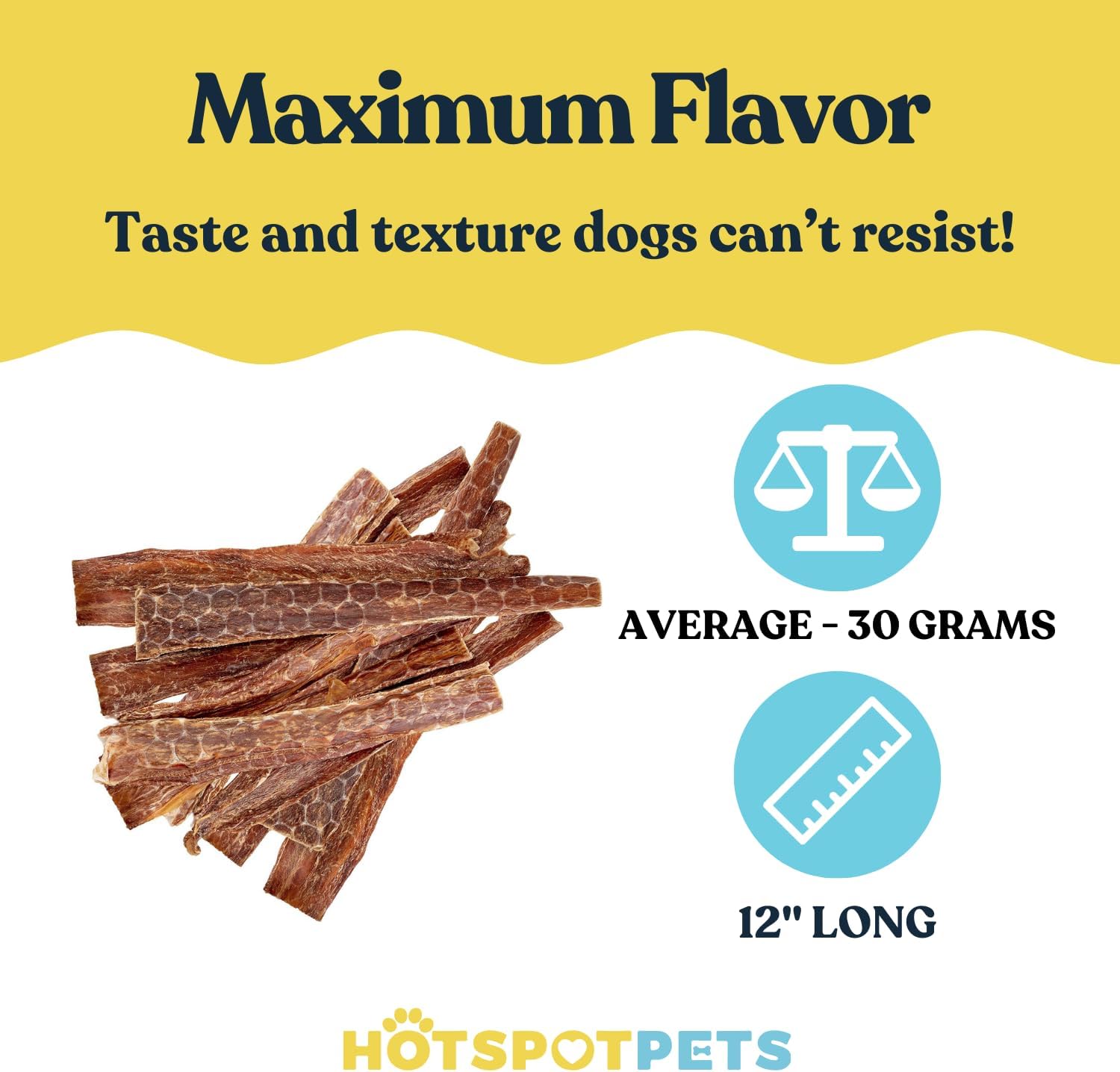 12" Beef Esophagus Gullet Treats for Large & Extra Large Dogs – Hotspot ...